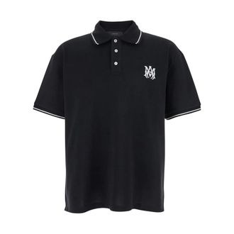 Amiri Homme, Tops, Noir, Taille: XL Polo Core Logo Noir T-shirts et Polos