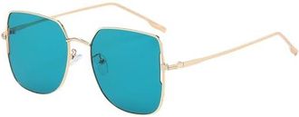 Generic Lunettes De Soleil Tendance &Agrave; Monture M&eacute;tallique Large For Femmes, Id&eacute;ales For La Photographie De Rue, Les Vacances, Le Sport Et Les F&ecirc;tes For Hommes.