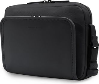 Kapten & Son Lulea Crossbody Bag All Black 1,35 L | Bauchtasche Damen & Herren | Handtasche Schwarz | Umhängetasche klein | ideal für Reisen, Alltag, City