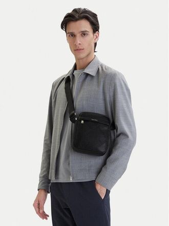 Calvin Klein Umh&auml;ngetasche Emblem Aop Emboss Reporter LV04D3331G Schwarz