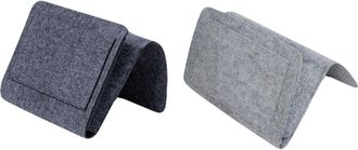 PartyKindom 2 Stück Filz Aufbewahrungstasche Multifunktionaler Sofa Organizer mit Mehrfachfächern Stabile Hängetasche für Bett Couch Ordnung für Handy Bücher Fern