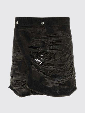 Rick Owens Rick Owens DRKSHDW 5-Pocket-Minirock aus Distressed-Denim