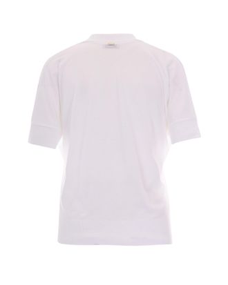 Herno Womens Polo Shirt Jersey White Main Fabric: Lyocell Tops
