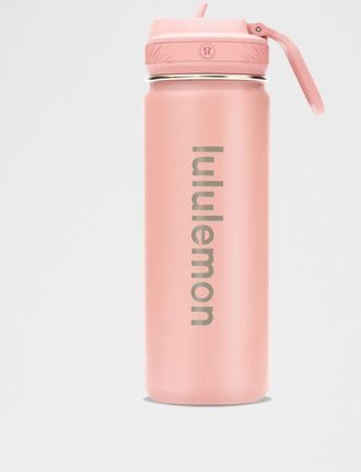 lululemon Bouteille deau Back to Life 530 ml Bouchon avec paille