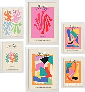 Nacnic Ensemble DE 6 Poster MAISSE. Collection de plaques avec Collage esth&eacute;tique pour la d&eacute;coration dint&eacute;rieur. Tailles A3 et A4