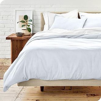 Bare Home Parure de Couette 200 x 200 cm - Housse de Couette en Microfibre Doublement Bross&eacute;e et 2 Taies dOreiller (200 x 200/80 x 80 x 2, Blanc)