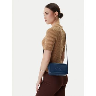 Calvin Klein Handtasche Calvin Klein Bold Ck Camera Bag LV04F3220G Blau