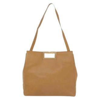 Ferragamo Sac bandouli&egrave;re en cuir Pre-owned - Femme - Pre-owned - Beige - Taille: ONE Size