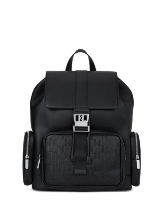 Karl Lagerfeld Rucksack mit geprägter Schnalle - Schwarz