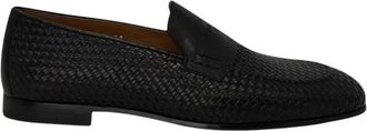 Doucal's Homme, Chaussures, Noir, Taille: 45 EU Mocassino Penny Adler Intreccio