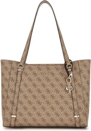 Guess Eco Erica Elite Tote Bag Latte Logo