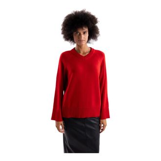 Marella Mllbuono V-Ausschnitt Strick - - Knitwear - Damen - Rot - S