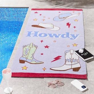 Catherine Lansfield Howdy Cowgirl Strandtuch, 76 x 160 cm, 1 Paar