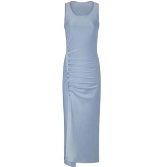 Paco Rabanne Raffiniertes Drapierkleid - - Dresses - Damen - Blau - M