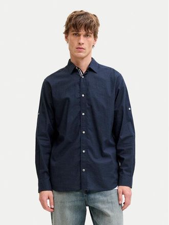 Jack & Jones Jack & Jones Hemd Henry 12289197 Dunkelblau Regular Fit
