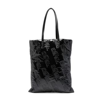 by FAR Schwarze Handtasche aus gepr&auml;gtem Leder - - Bags - Damen - Schwarzk - ONE SIZE