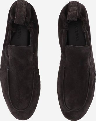 Bottega Veneta Mens Calf Leather Shoes Espresso-String Espresso/string