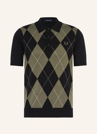 Fred Perry Jersey-Poloshirt schwarz