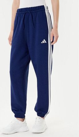adidas Jogginghose Essentials 3-Stripes Fleece JX7696 Blau Loose Fit