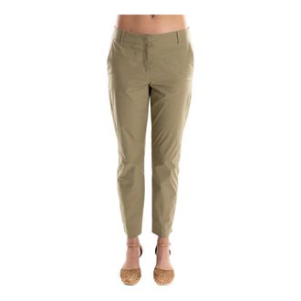 Marella Femme, Pantalons, Vert, Taille: 40 FR Cotton Muslin Pantalons