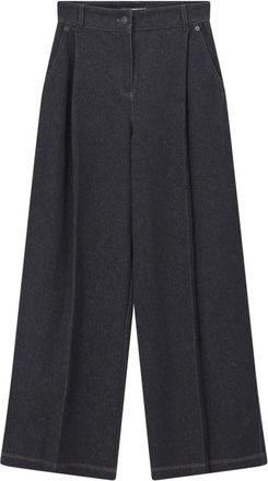 Max Mara Femme, Pantalons, Bleu, Taille: 36 FR Wide Pantalons