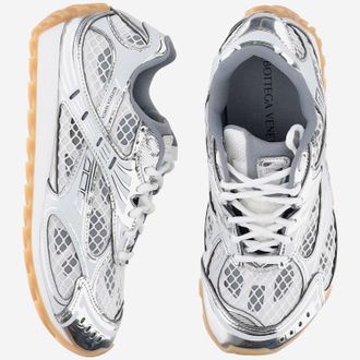 Bottega Veneta Womens Sneakers Orbit Silver Polyurethane Trainers
