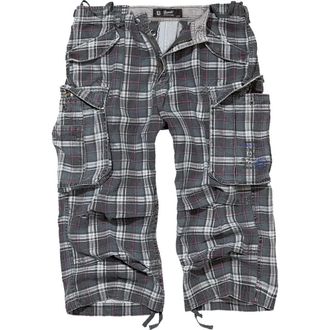 Brandit Industry Vintage 3/4 Shorts, Farbe: Darkgrey/Purple, Gr&ouml;&szlig;e: XXL