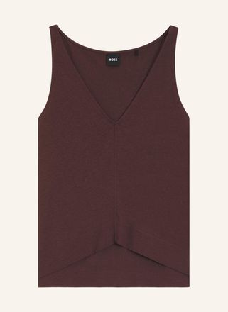 HUGO BOSS Top Ecleita Relaxed Fit braun