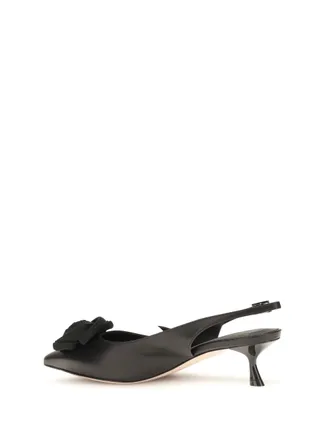 Roger Vivier Womens Pumps Rose Vivier Black Calf Leather High Heel Shoes