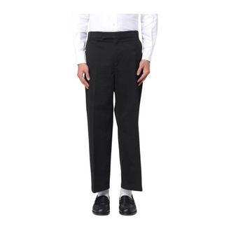Thom Browne Stilvolle Hose mit glatter Vorderseite f&uuml;r vielseitiges Tragen - - Trousers - Herren - Schwarzk - L