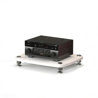 Generic HiFi Regal Audio-Rack, Druckerst&auml;nder, AV-Medienst&auml;nder mit sto&szlig;d&auml;mpfenden Fu&szlig;rasten, Audio-Rack-Tower for DVD-Player, Spielekonsole, TV-Box, WLAN-Rou