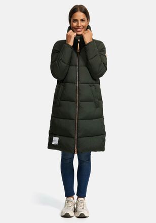 Marikoo Winterjacke MARIKOO Nomadiaa, Damen, Gr. XXL, grün (schwarz olive), Obermaterial: 100% Polyester; Innenseite: 100% Polyester; Futter: 100% Polyester; 