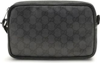 Gucci GG Canvas Umh&auml;ngetasche - - Bags - Herren - Schwarzk - ONE SIZE