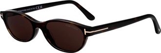 Tom Ford Femme, Accessoires, Brun, Taille: 52 MM Chloe-02 Lunettes de soleil