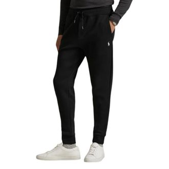 Ralph Lauren Pantalon de jogging en maille double - Homme - Pantalons - Noir - Taille: XS