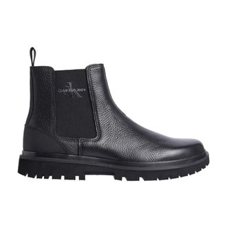 Calvin Klein Jeans Schwarze Chelsea Stiefeletten f&uuml;r M&auml;nner - - Shoes - Herren - Schwarzk - 41 EU