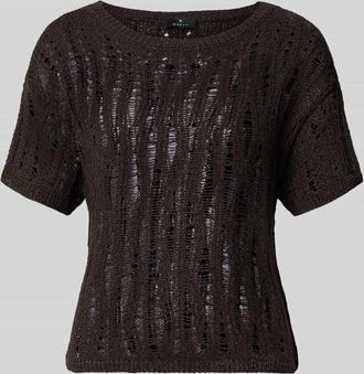 Monari T-Shirt in semitransparentem Design Modell Ajour