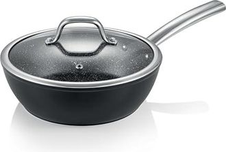 Tescoma PRESIDENT tiefe Bratpfanne Schmorpfanne mit Deckel, Durchmesser 24 cm, sp&uuml;lmaschinenfest - 602634