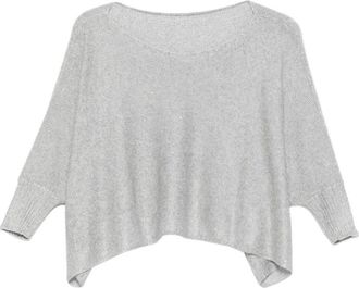 Le Tricot Perugia Femme, Blouses et Chemises, Gris, Taille: 36 FR Maglia drappeggiata