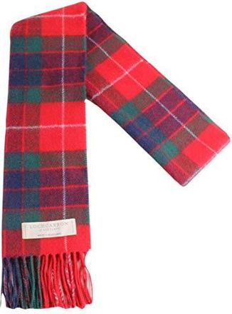 Lochcarron of Scotland Longue &eacute;charpe en laine dagneau bross&eacute;e - Qualit&eacute; sup&eacute;rieure Disponibles dans diff&eacute;rents tartans - Rouge - Taille Unique