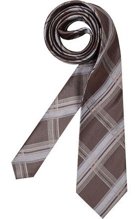 Daniel Hechter Herren Krawatte braun mit Karos