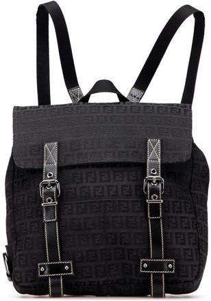 Fendi Rucksäcke - Zucchino Canvas Backpack - Gr. unisize - in Schwarz - für Damen