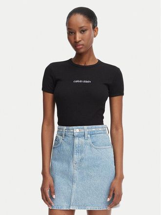 Calvin Klein Jeans T-Shirt LV047G816G Schwarz Slim Fit