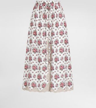 Dolce & Gabbana Small Flower Bouquets-print Midi Skirt - Frau R&ouml;cke Multicolor 38