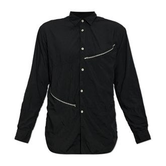 Comme Des Gar&ccedil;ons Hemd mit Rei&szlig;verschlusstasche - - Shirts - Herren - Schwarzk - S