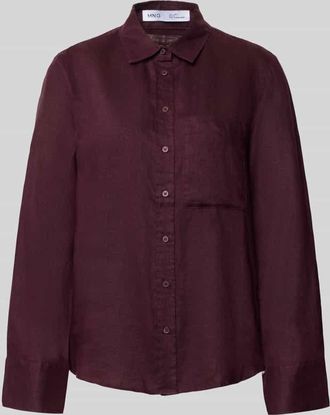 Mango Leinenbluse mit Brusttasche Modell LINO