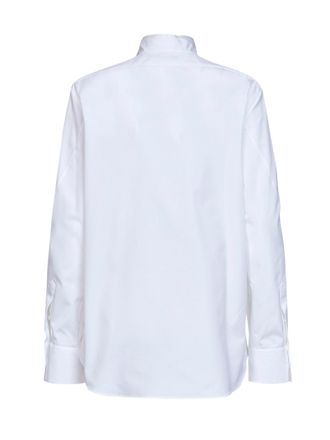 Givenchy Womens Shirt Cocoon Bow Poplin White Cotton