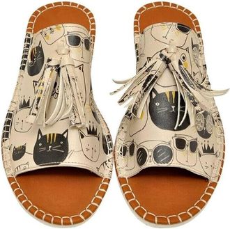 Dogo Damen Kiefer Flache Sandale, Mehrfarbig, 40 EU