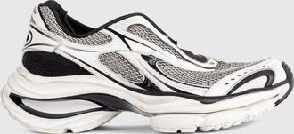 Balenciaga Slip-On-Sneakers aus Mesh im Used-Look mit gesticktem Logo