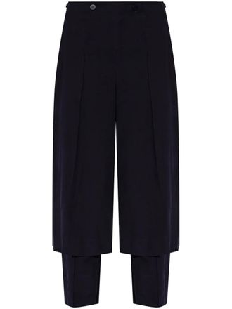 Issey Miyake Hose im Layering-Look - Blau